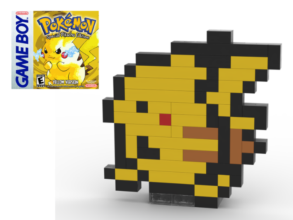 LEGO MOC Pikachu Game Boy Color Sprite by Neits89 | Rebrickable - Build ...