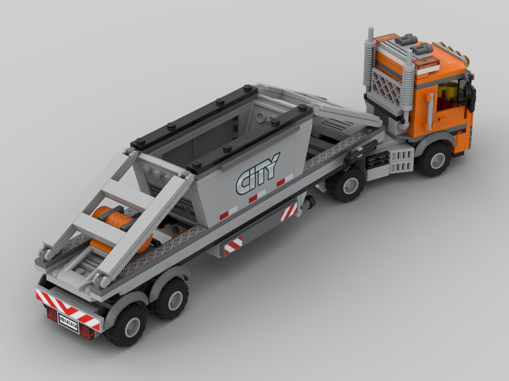 LEGO MOC Truck & Center Dump Trailer by HaulingBricks | Rebrickable ...