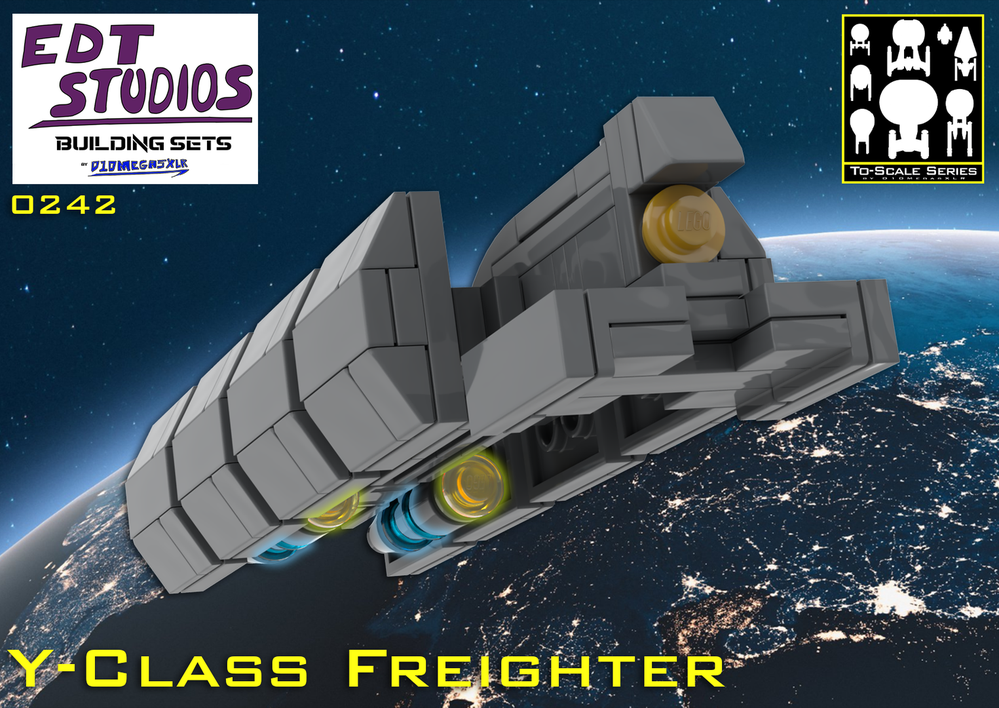 LEGO MOC Y-Class Freighter by D10MegasXLR | Rebrickable - Build with LEGO