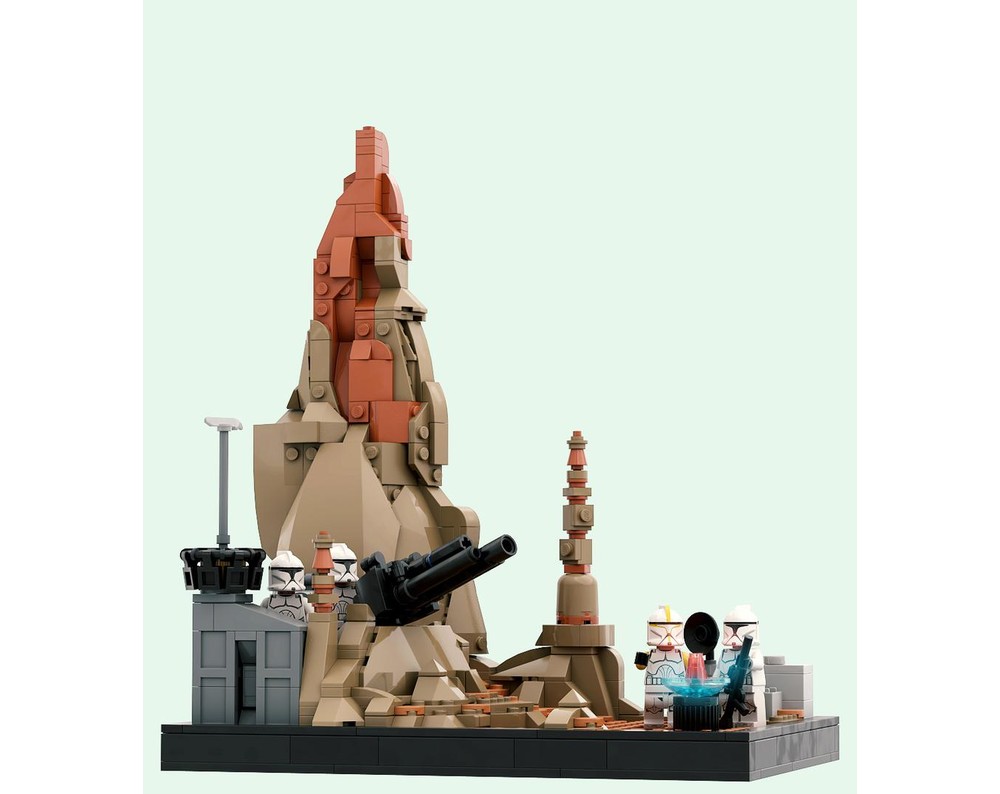 LEGO MOC Geonosis Clone Base Diorama by brick98989 | Rebrickable ...