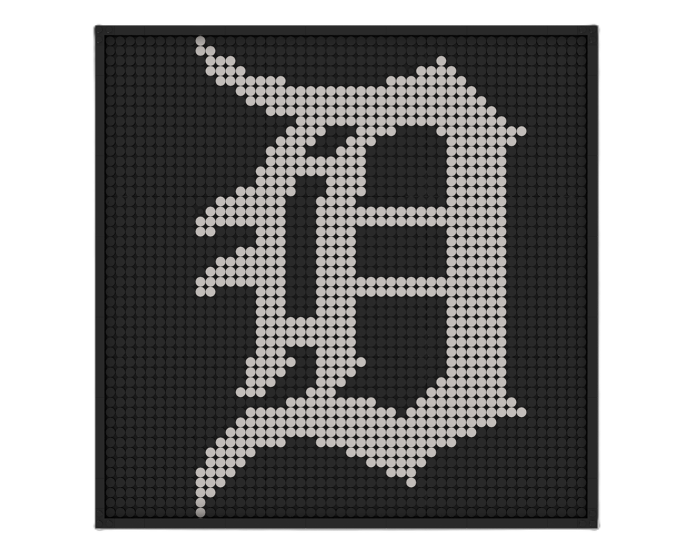 LEGO MOC-174740 MLB Art - Detroit Tigers by Antman1022 | Rebrickable ...