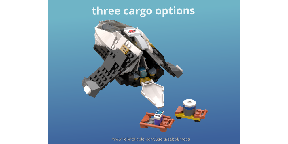 LEGO MOC 60430: Delta Shuttle w/ Canadarm by sebbl | Rebrickable ...