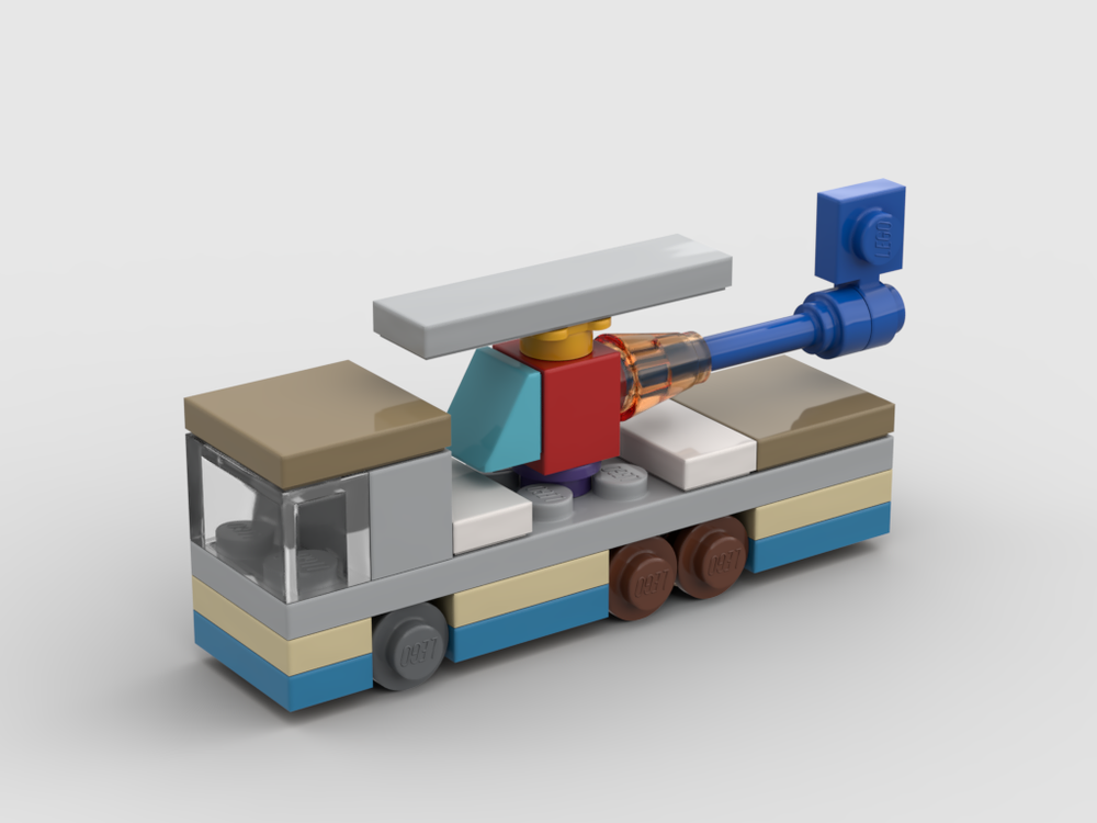LEGO MOC 10698 - Truck with helicopter by ChiLegGodt | Rebrickable ...
