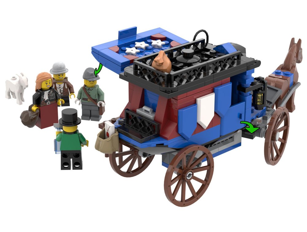 LEGO MOC Snake Oil Seller Carriage - Western | Cowboys | Lone Ranger ...