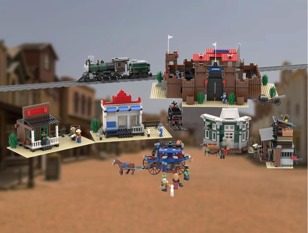 LEGO MOC Snake Oil Seller Carriage - Western | Cowboys | Lone Ranger ...