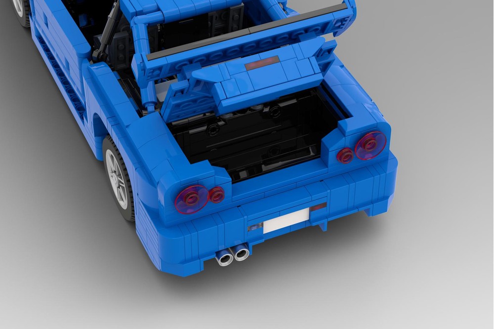 LEGO MOC Nissan Skyline R34 (1:15) Blue by Artemy Zotov | Rebrickable ...