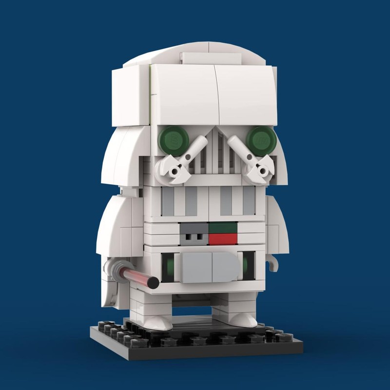 LEGO MOC White Vader Custom Brickheadz by custominstructions ...