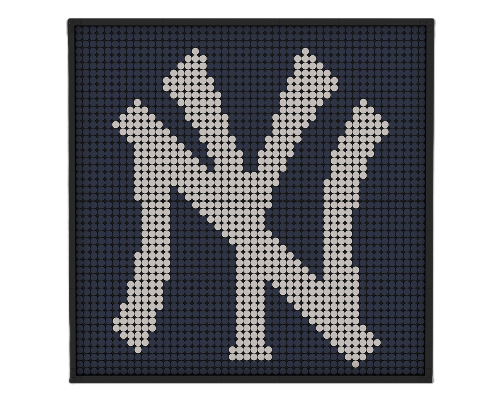 LEGO MOC MLB Art - New York Yankees by Antman1022 | Rebrickable - Build ...