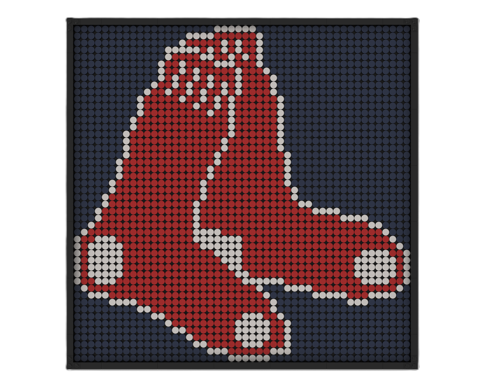 LEGO MOC MLB Art - Boston Red Sox by Antman1022 | Rebrickable - Build ...