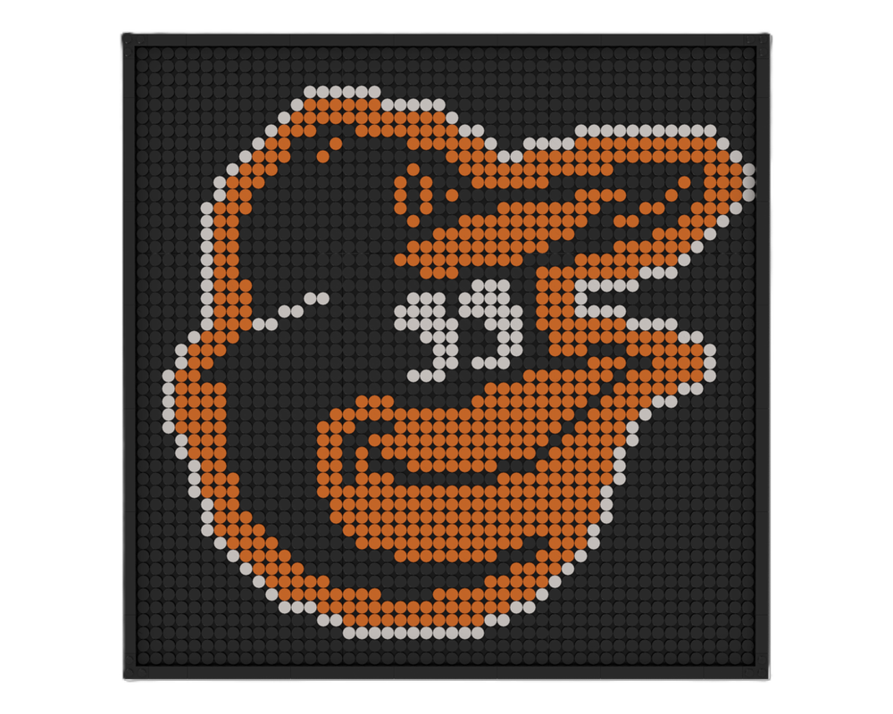 LEGO MOC-174854 MLB Art - Baltimore Orioles by Antman1022 | Rebrickable ...