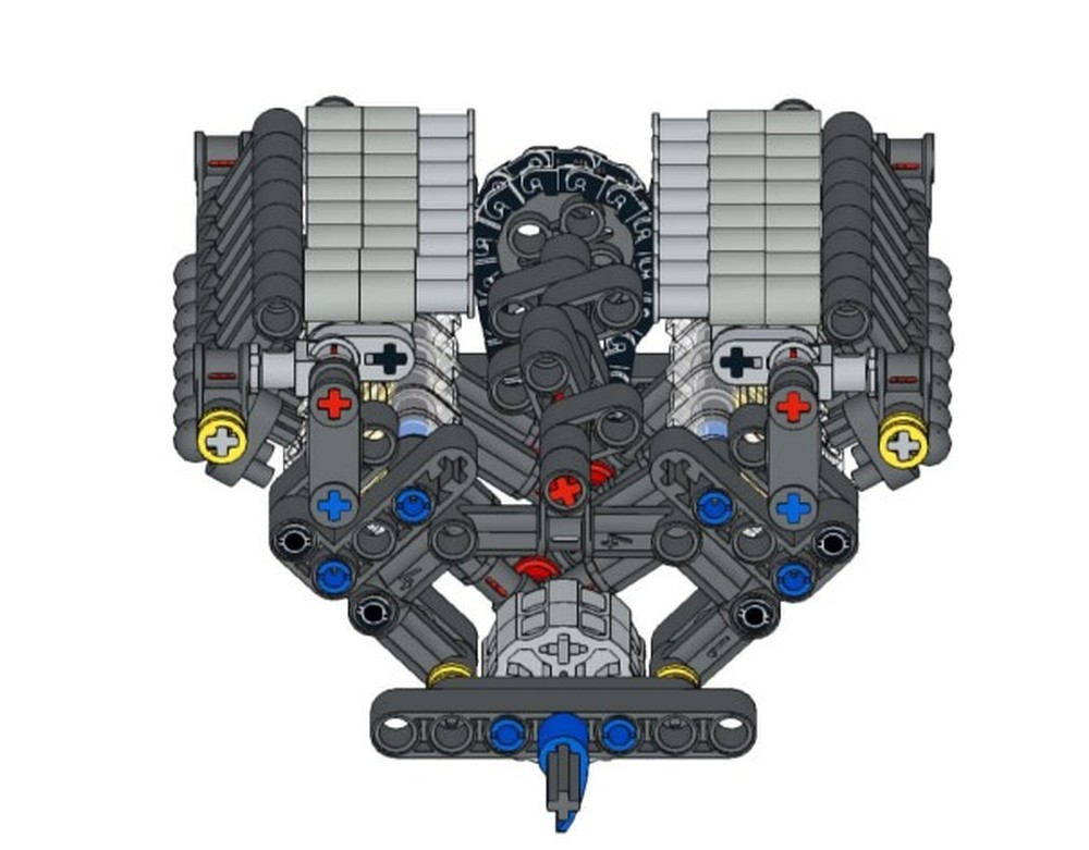 LEGO MOC Functional Authentic Lego Technic Rover V8 Engine with Real ...