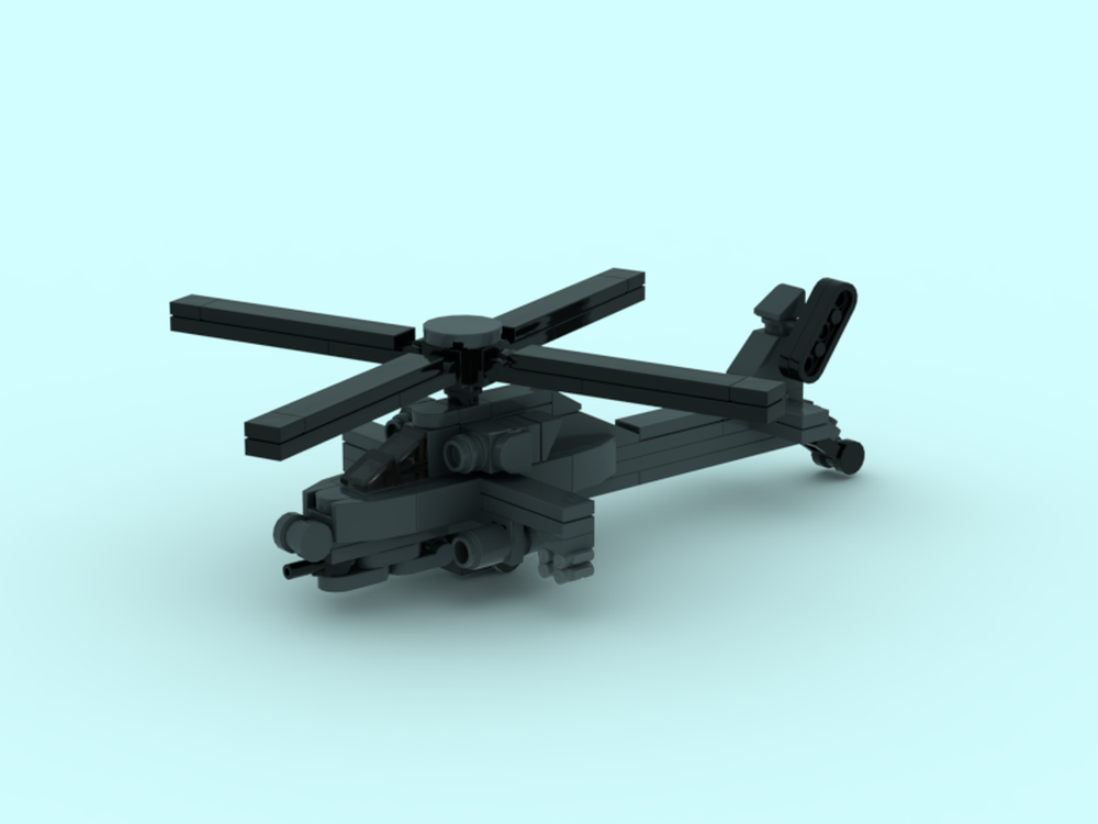 LEGO MOC AH-64 Apache attack helicopter by notimportantdude ...