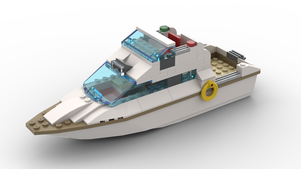 LEGO MOC Small Motor Yacht by NYYLE | Rebrickable - Build with LEGO