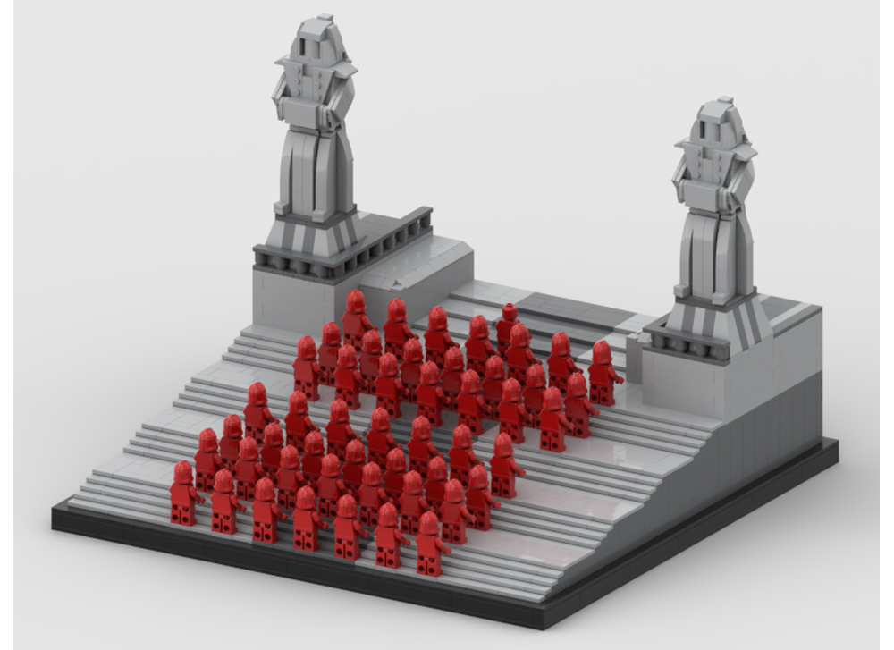 LEGO MOC Coruscant temple stairs by thelegowolfpack | Rebrickable ...