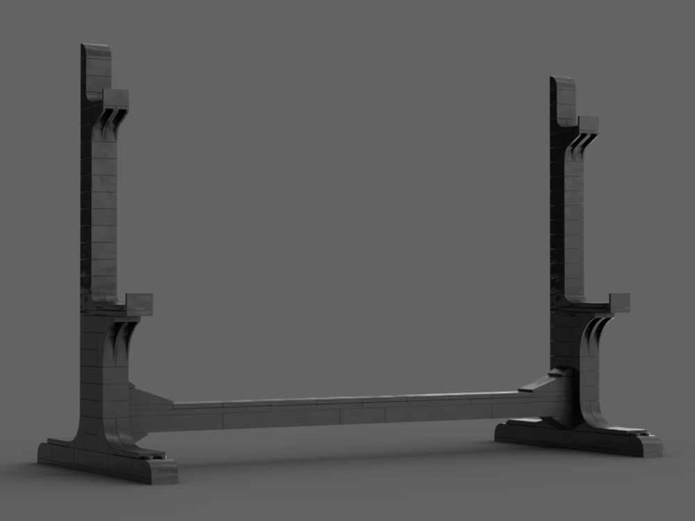 Lego Moc Katana Stand By Officiallyquit Rebrickable Build With Lego