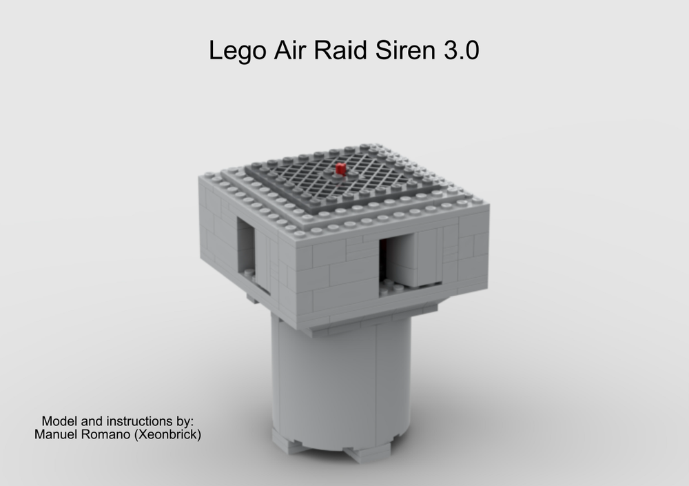 LEGO MOC Air Raid Siren 3.0 by Xeonbrick | Rebrickable - Build with LEGO