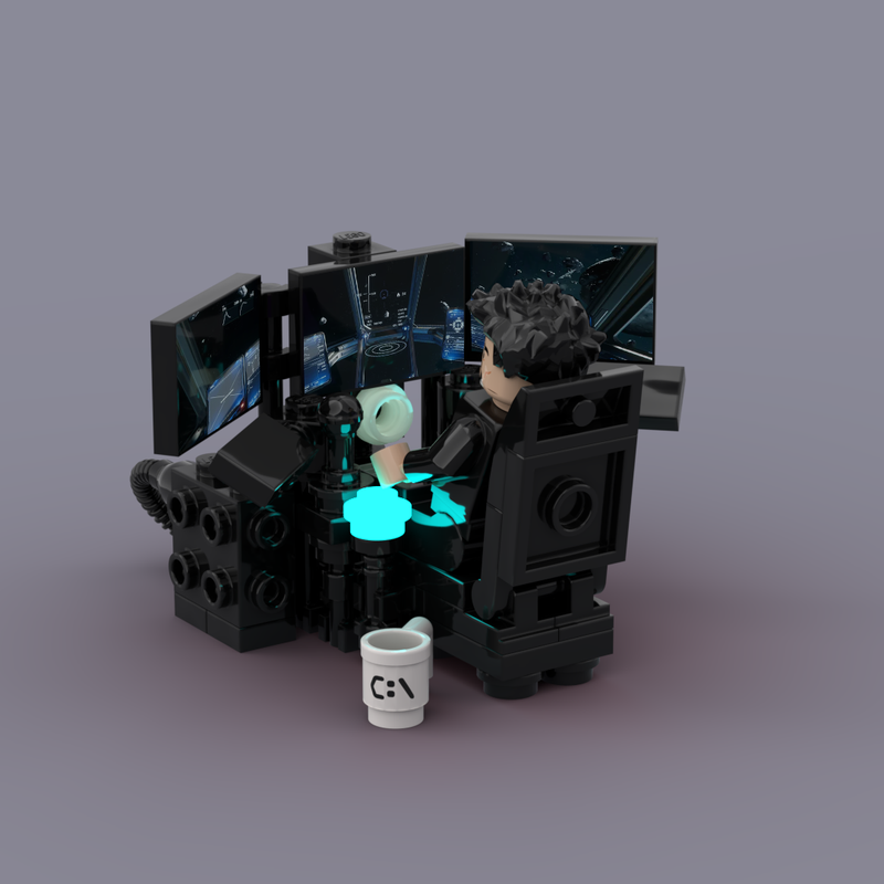 LEGO MOC Space simulator gaming cockpit by Arkaivos | Rebrickable ...