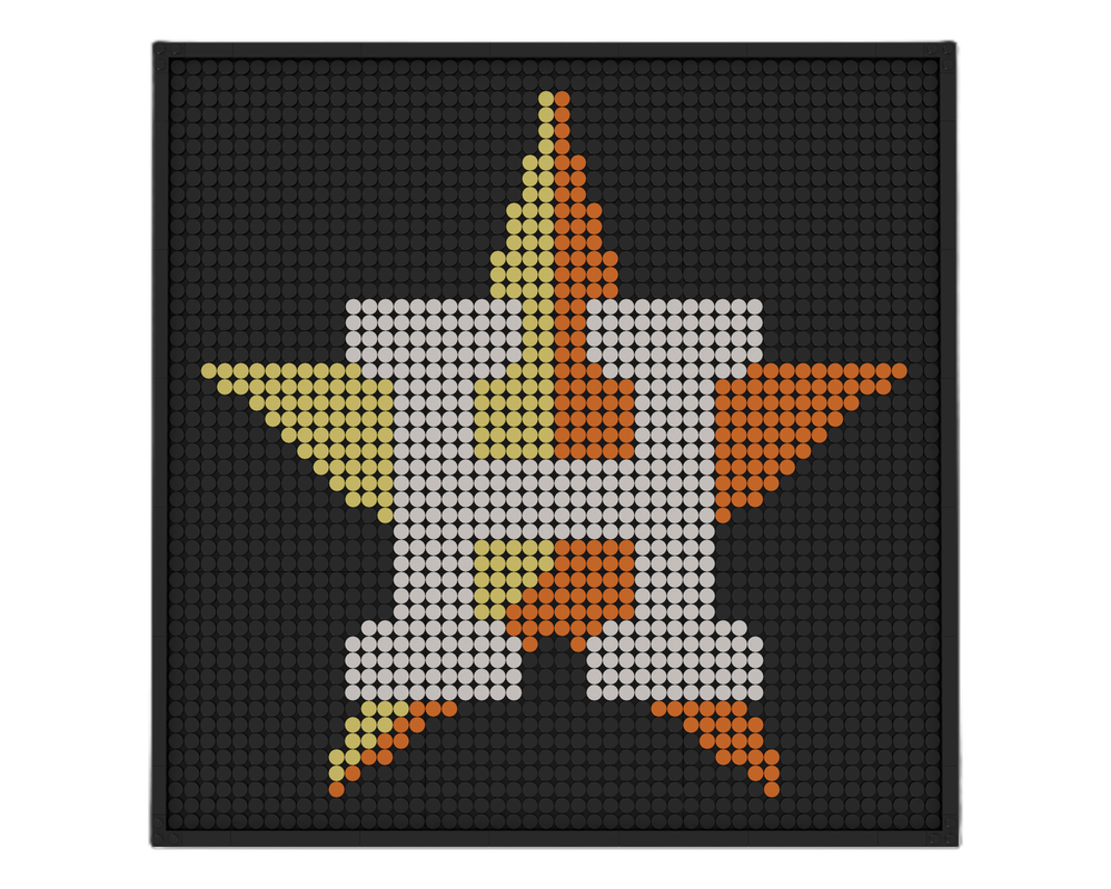 LEGO MOC MLB Art - Houston Astros by Antman1022 | Rebrickable - Build ...
