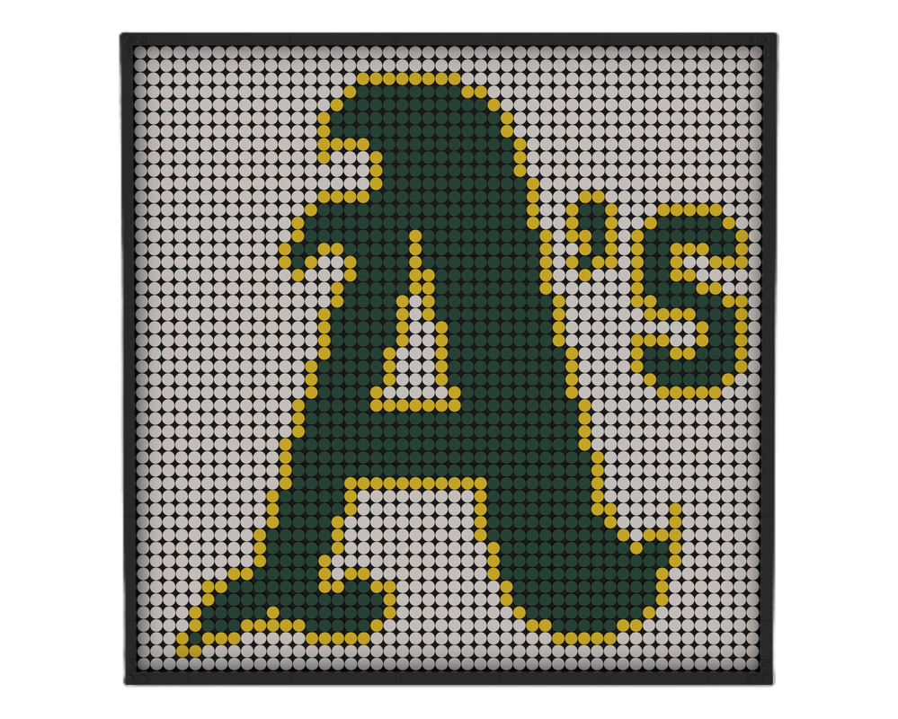LEGO MOC MLB Art - Athletics by Antman1022 | Rebrickable - Build with LEGO
