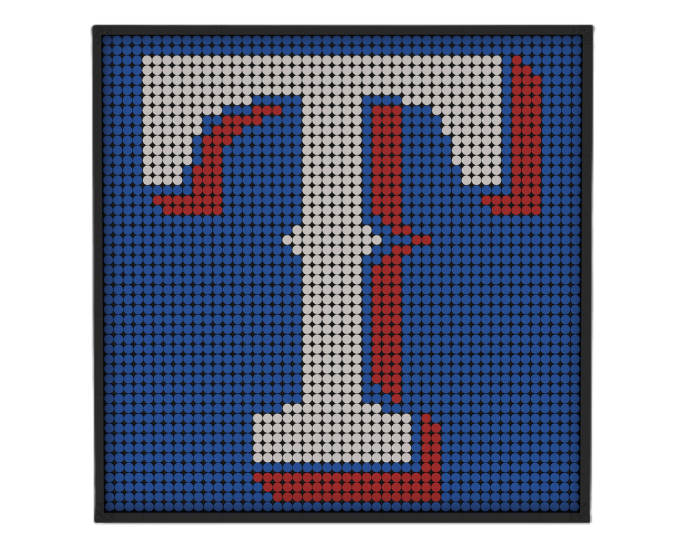 LEGO MOC Texas Rangers Logo by Antman1022 | Rebrickable - Build with LEGO