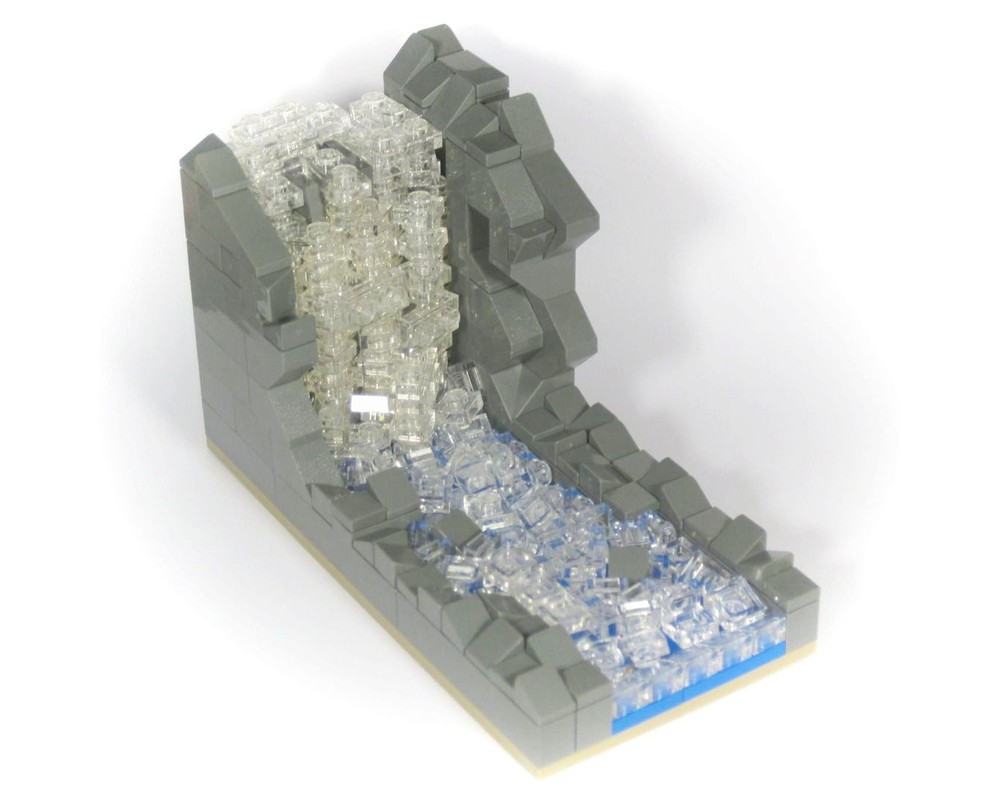 LEGO MOC-1750 Mountain Waterfall (Other 2014) | Rebrickable - Build ...