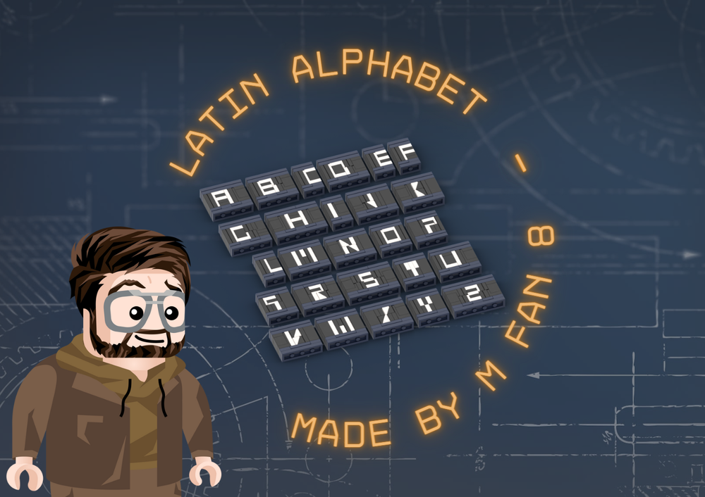 LEGO MOC Latin alphabet - Mini letters by m_fan_8 | Rebrickable - Build ...