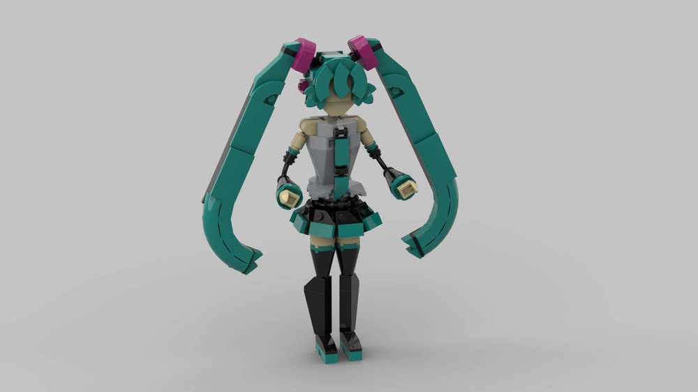 LEGO MOC Hatsune Miku by Joshua Nelson Builds | Rebrickable - Build ...
