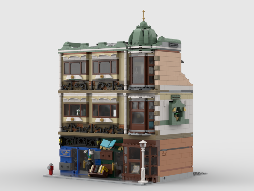 LEGO MOC Book shop and El Cubo Fine Art Cafe, Alternate build of Lego ...