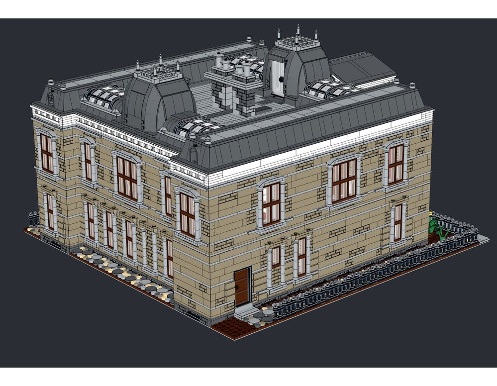 LEGO MOC Wayne Manor - Roof by lonewolve87 | Rebrickable - Build with LEGO
