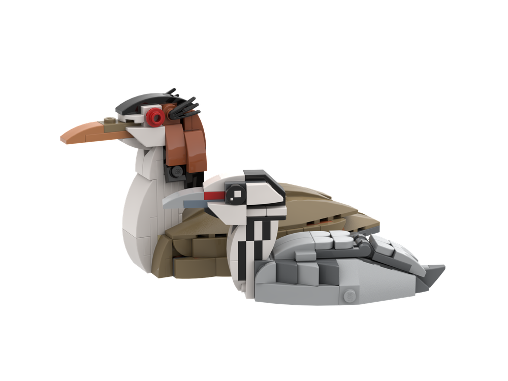 LEGO MOC Great crested grebe and chick by SKABRAM | Rebrickable - Build ...