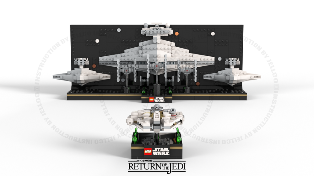 LEGO MOC Micro Diorama : Battle of ENDOR by jellco | Rebrickable ...