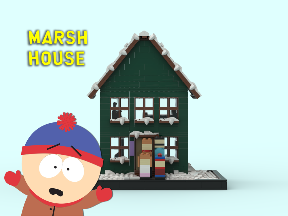 LEGO MOC Stan's House | South Park by obiblock | Rebrickable - Build ...