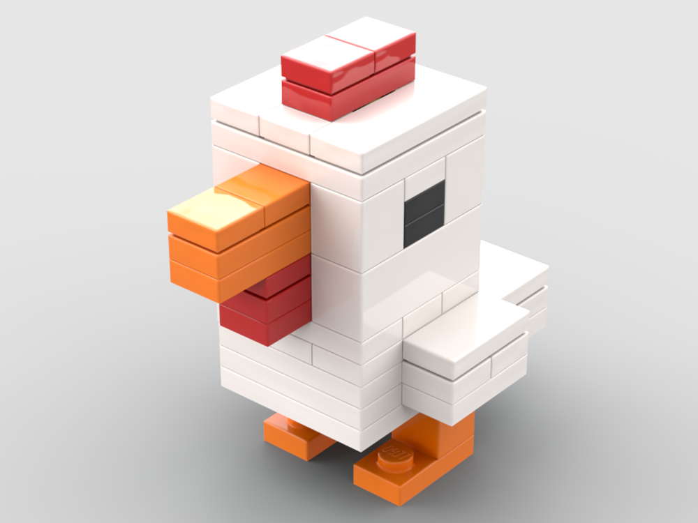 LEGO MOC Crossy Road Chicken by nibman_bricks | Rebrickable - Build ...
