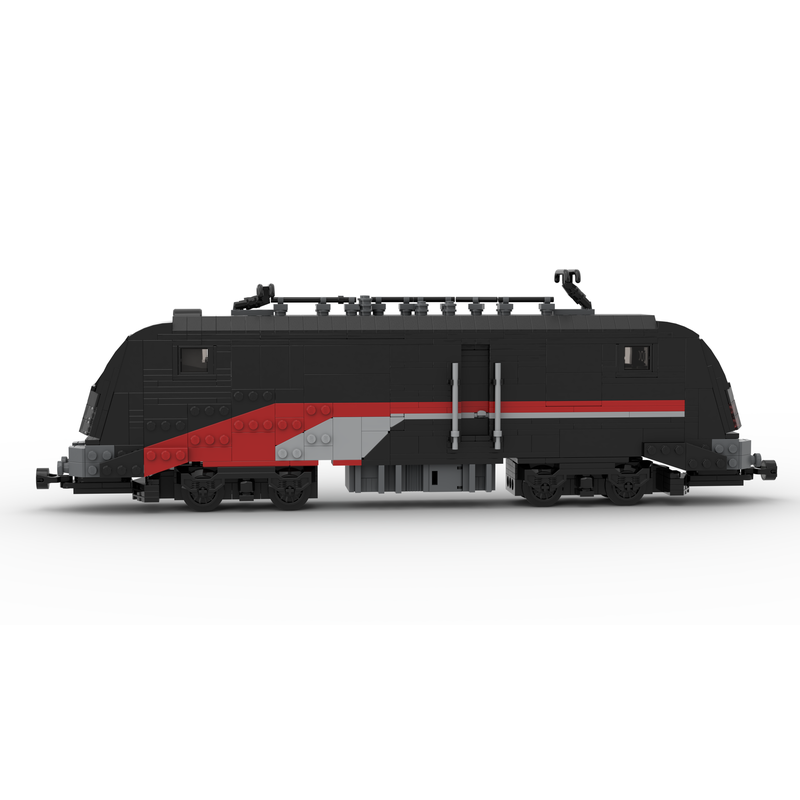 LEGO MOC ÖBB Nightjet Siemens Taurus train locomotive with PF in black ...