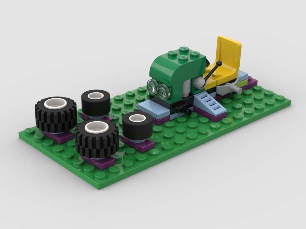 LEGO MOC 4899-1 Tractor with Frame Rack by TurboRatRods | Rebrickable ...