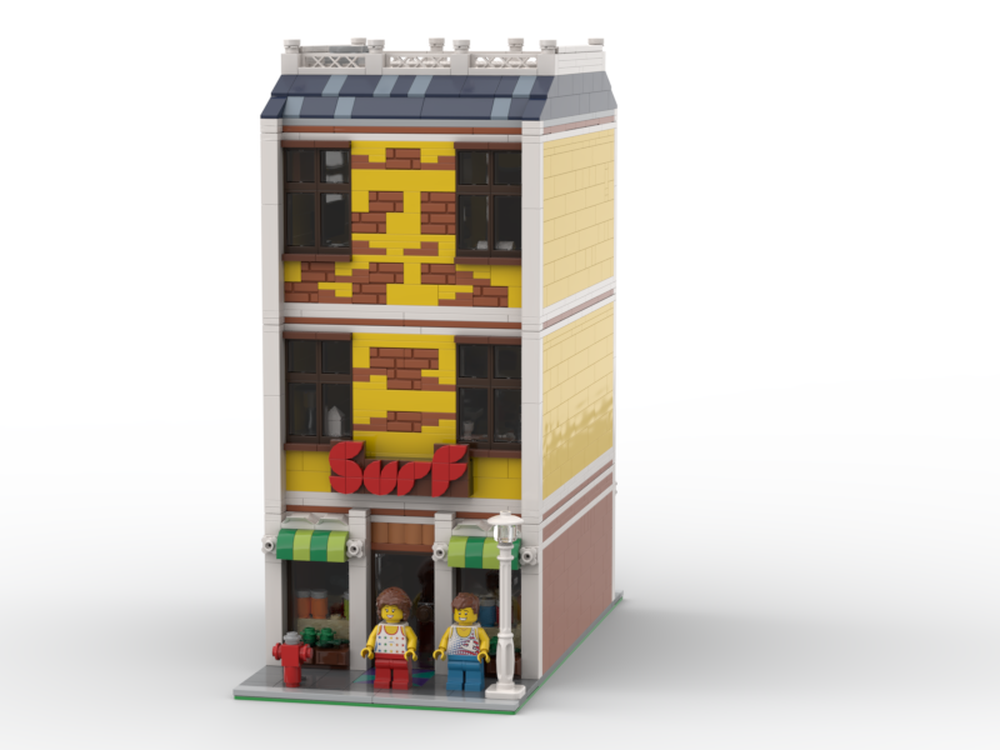 LEGO MOC Modular Surf Shop and Condo by bhelms | Rebrickable - Build ...