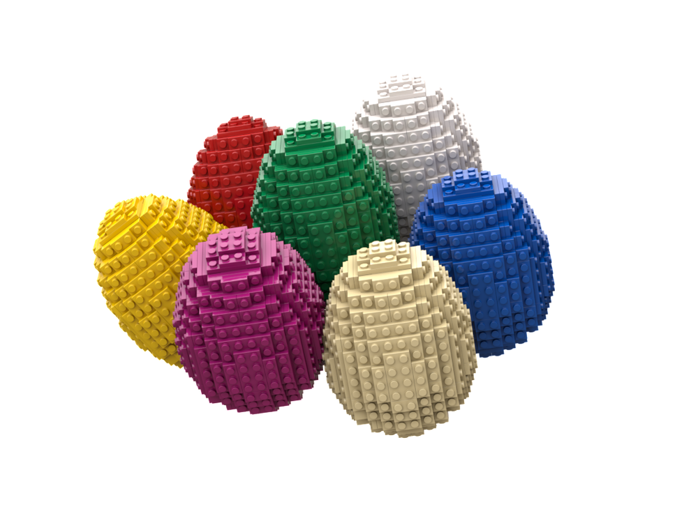 LEGO MOC Easter egg sculpture by Swerix | Rebrickable - Build with LEGO