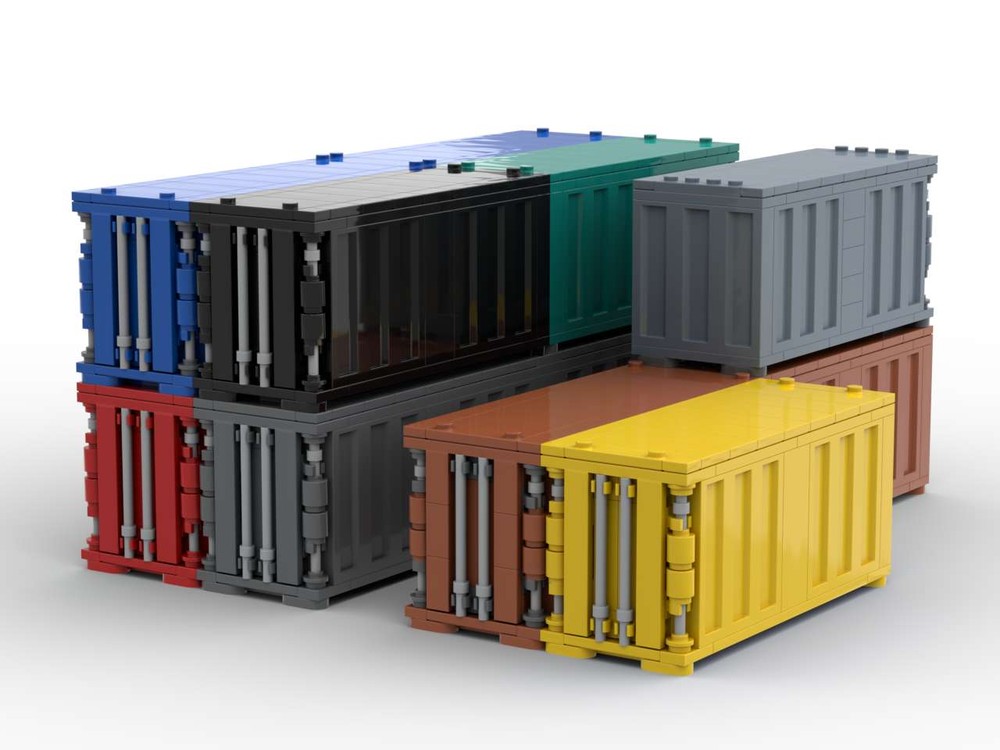 LEGO MOC Shipping Container Set by TO.Creations | Rebrickable - Build ...