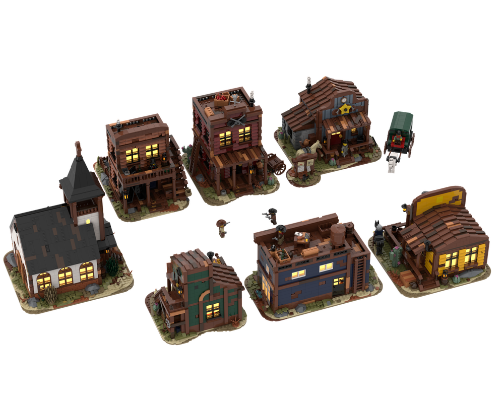 LEGO MOC Western Town (Part One) by Legat_Of_Legion | Rebrickable ...