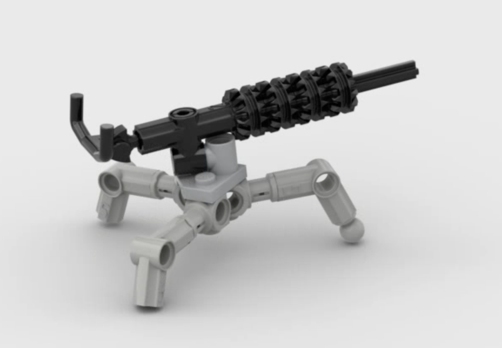LEGO MOC Hiram Maxim’s Heavy Machine Gun Minifigure scale by The-LEGO ...