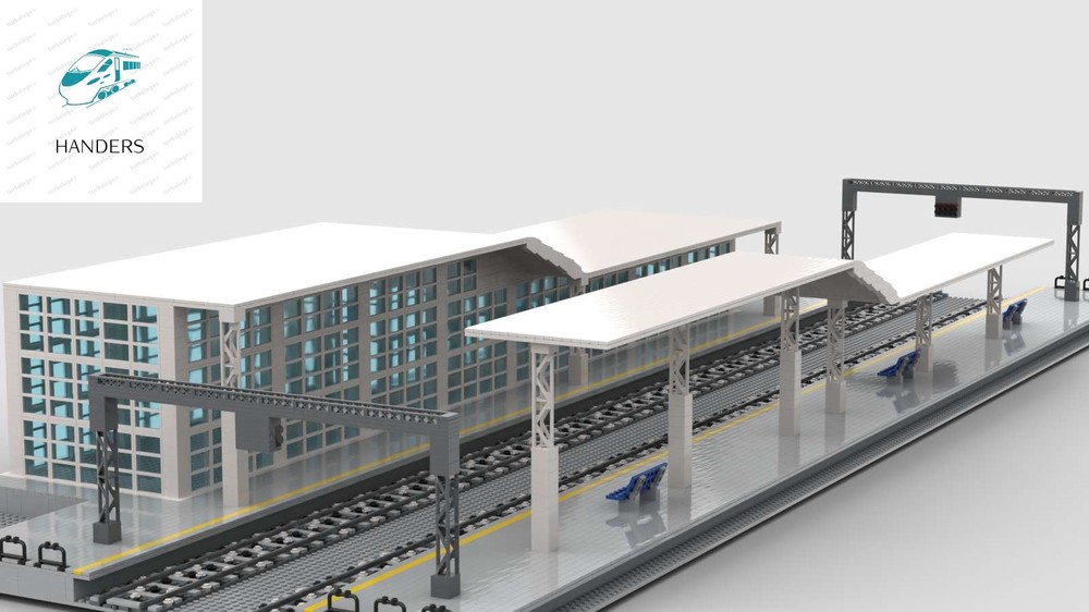 LEGO MOC Wave Central Station by Handers | Rebrickable - Build with LEGO