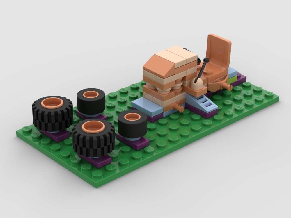 LEGO MOC 4899-TRR-01 Tractor with Frame Rack by TurboRatRods ...