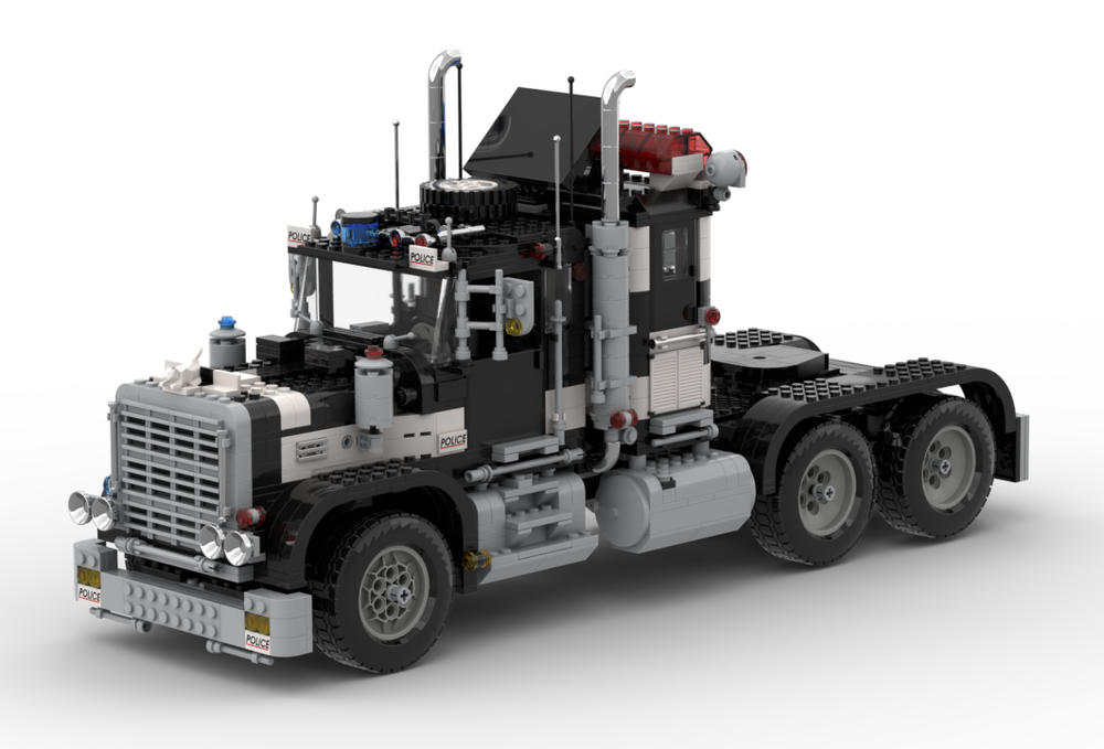 LEGO MOC Giant Police Truck 5571 White Cat by TheBastian | Rebrickable ...
