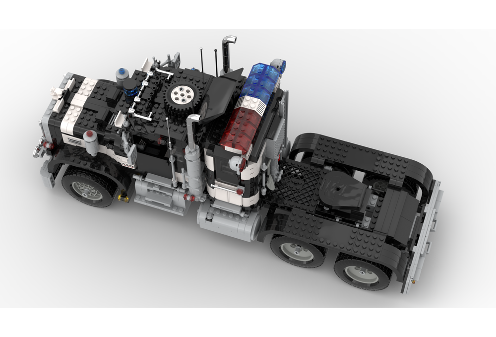 LEGO MOC Giant Police Truck 5571 White Cat by TheBastian | Rebrickable ...