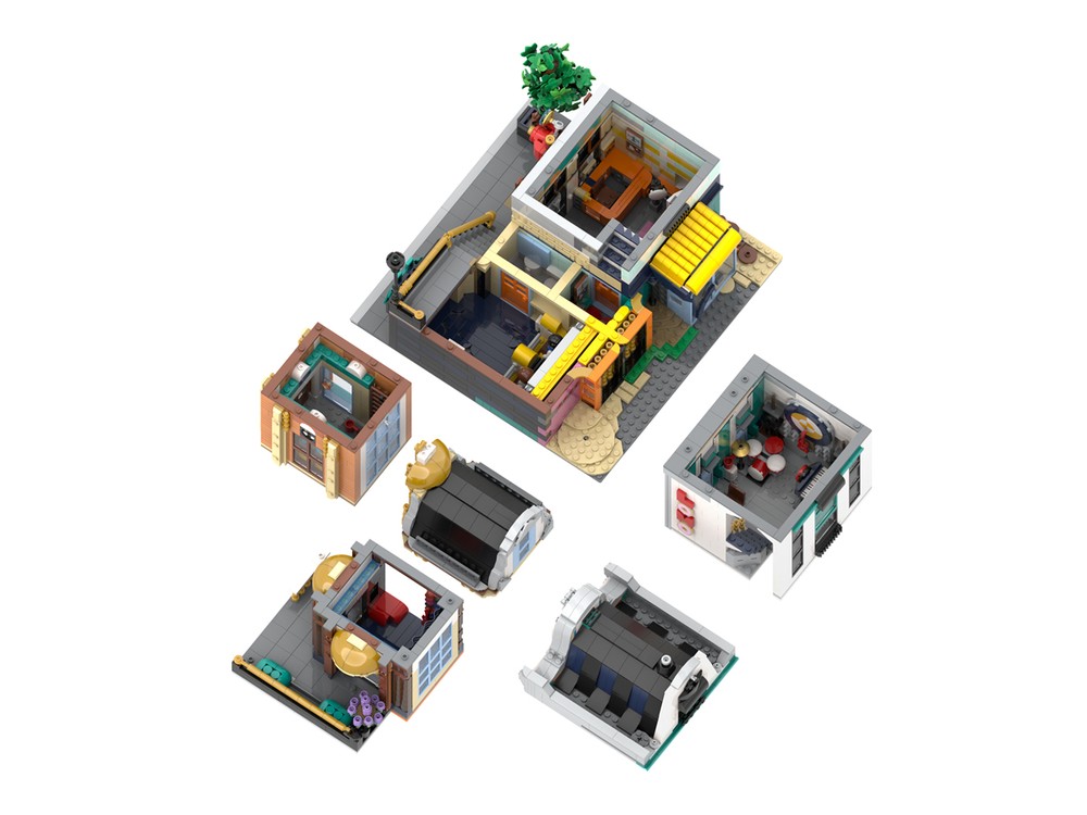 LEGO MOC Metro Station by BrickAtive | Rebrickable - Build with LEGO