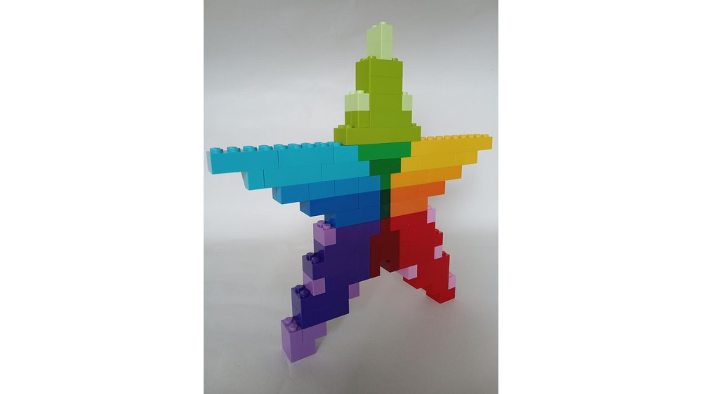 LEGO MOC 11005 Rainbow Star by julien1001 | Rebrickable - Build with LEGO