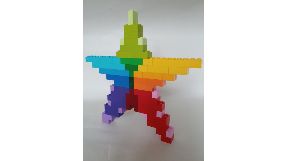 LEGO MOC 11005 Rainbow Star by julien1001 | Rebrickable - Build with LEGO