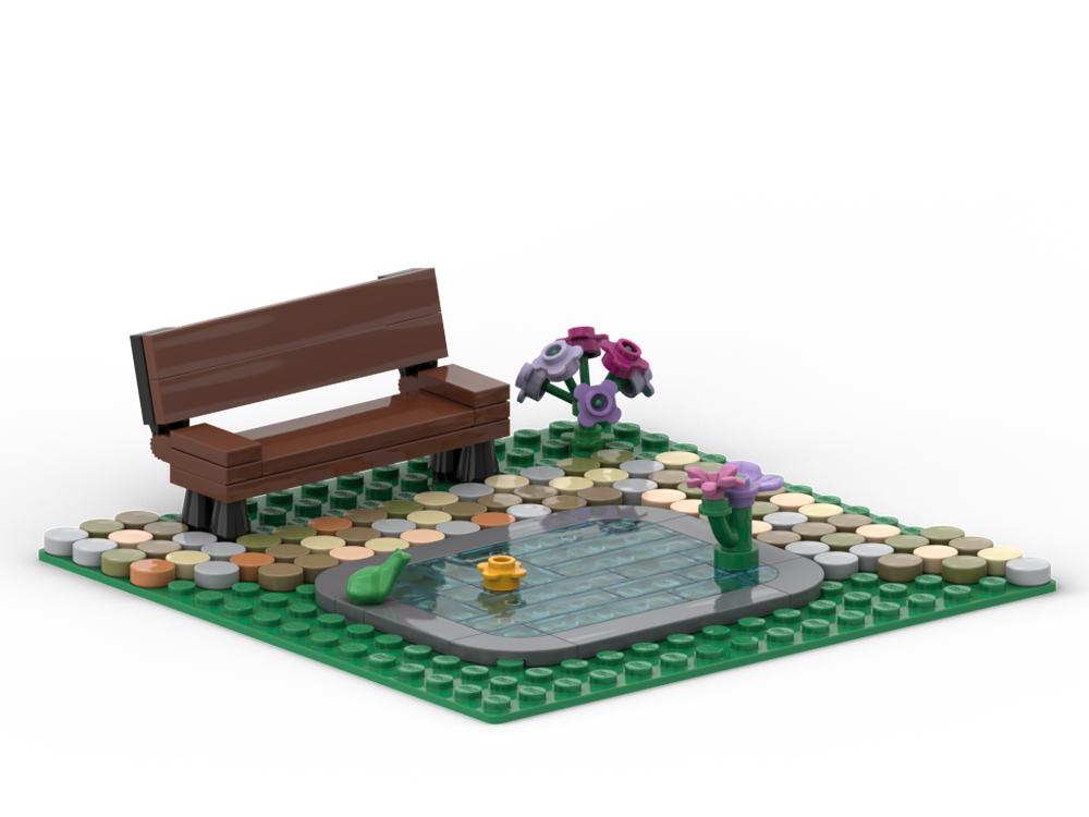 LEGO MOC Modular park bench by Viernes | Rebrickable - Build with LEGO
