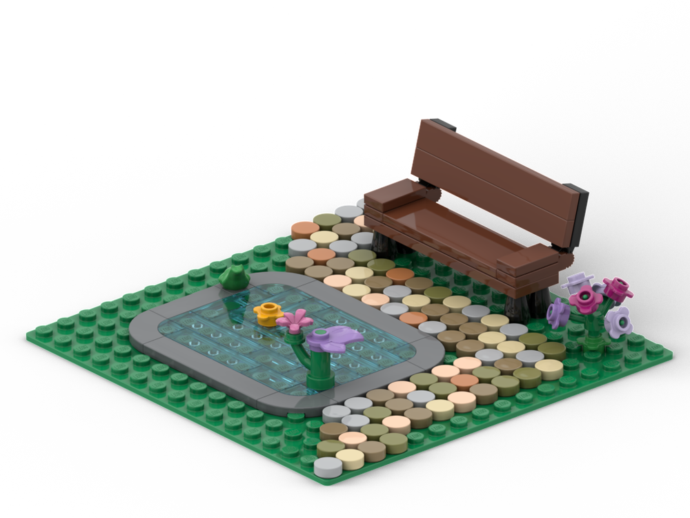 LEGO MOC Modular park bench by Viernes | Rebrickable - Build with LEGO