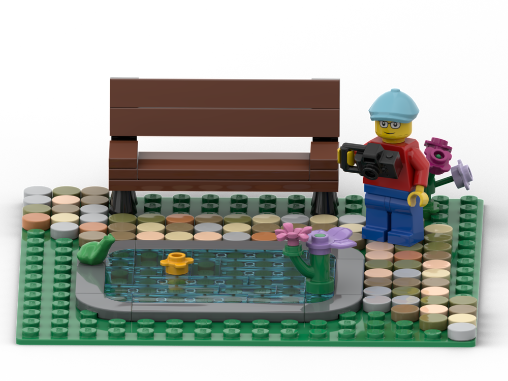 LEGO MOC Modular park bench by Viernes | Rebrickable - Build with LEGO